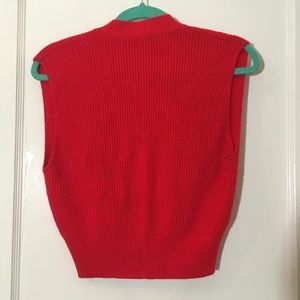 Vintage | Tops | Vintage Red Vest | Poshmark
